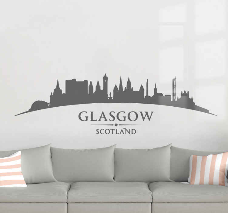 Boog skyline van glasgow Skyline sticker - TenStickers
