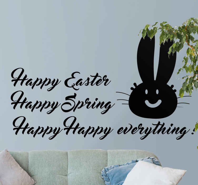 Happy, happy Easter wall decor - TenStickers