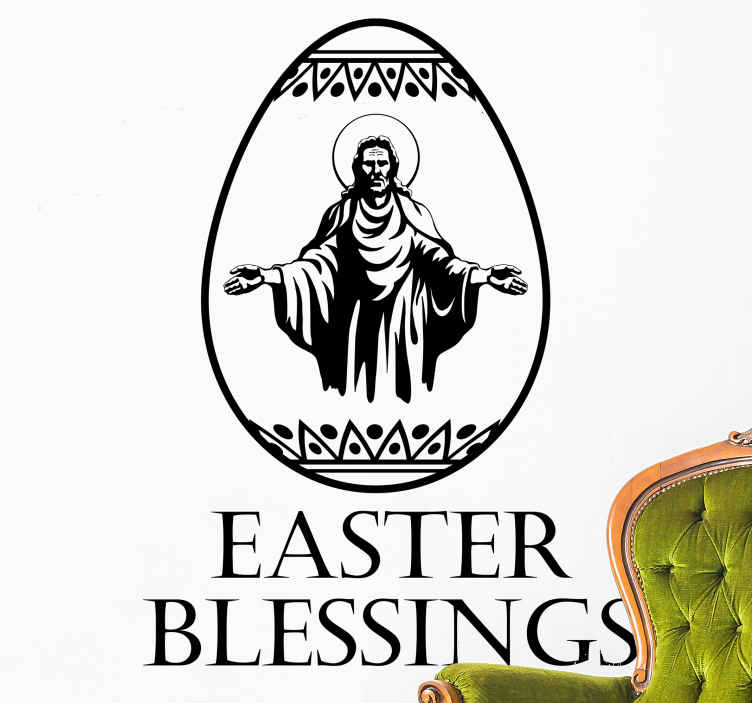 Easter Blessings Jesus wall decor - TenStickers