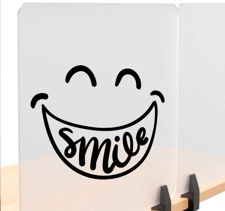 Smile window Sticker - TenStickers