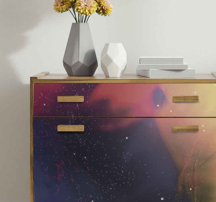 Abstract multicolor decals for furniture - TenStickers