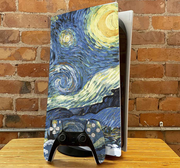 Ps5 skin starry night scene