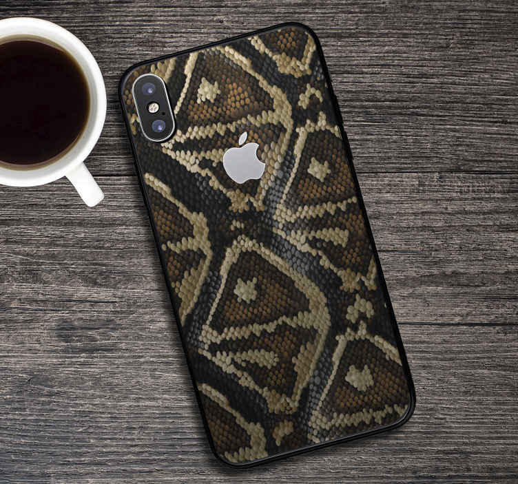Iphone sticker serpent skin texture design