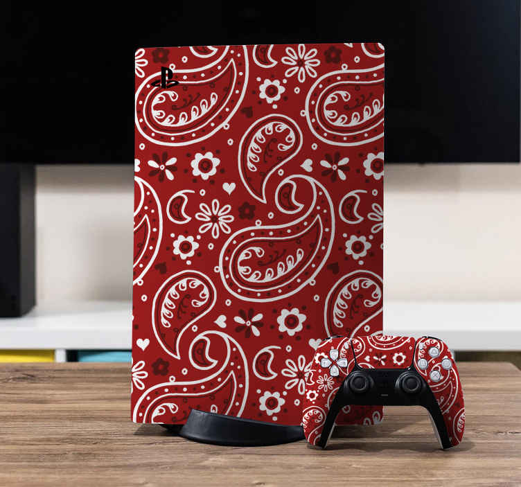 Ps4 skin paisley pattern wrap