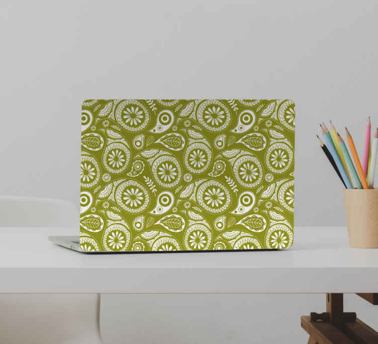 Autocolant laptop kaki color design - TenStickers