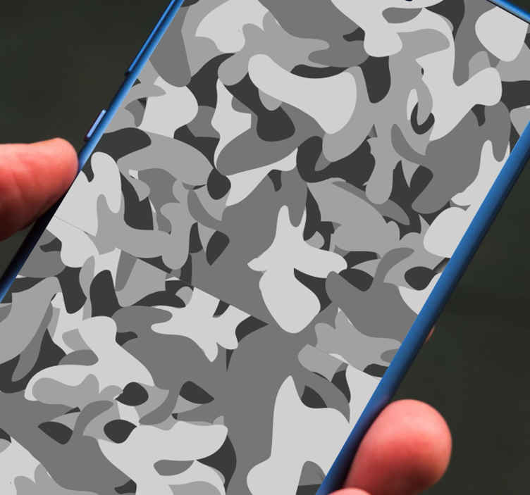 Sticker huawei camouflage gris - TenStickers