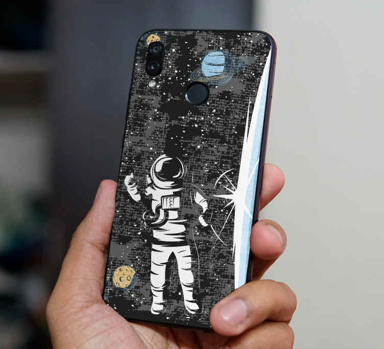 Huawei sticker space explorer in orbit