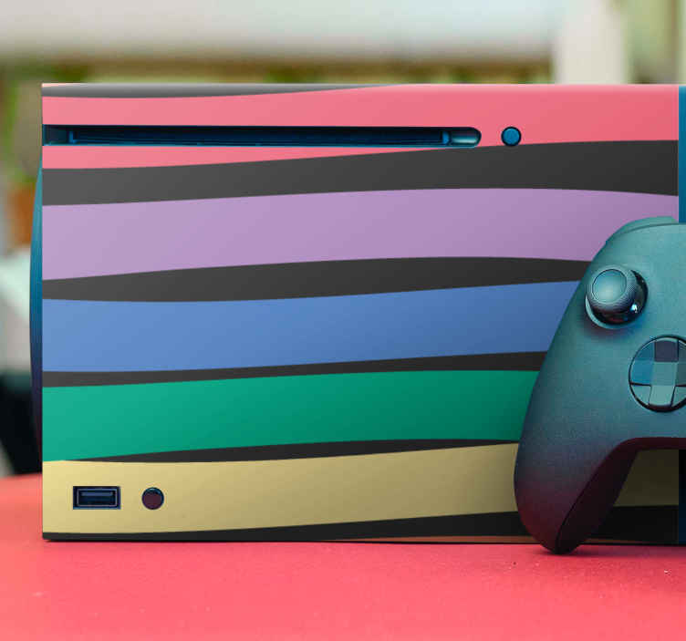 STRIPED COLORFUL COVER xbox wrap