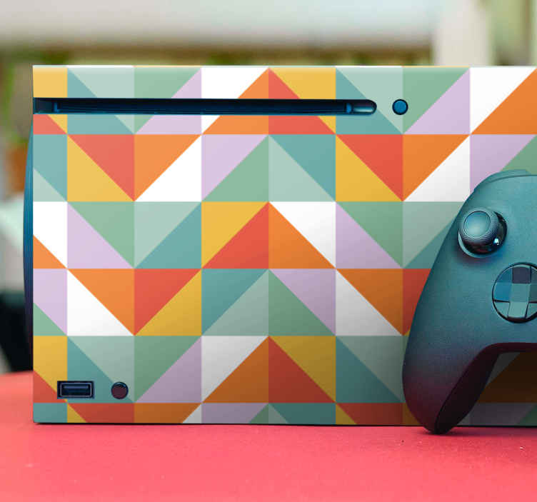 Colorful Triangle Patterns xbox wrap