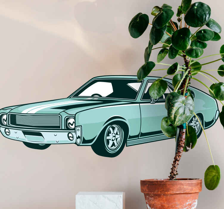 American legend muscle car car decal - TenStickers