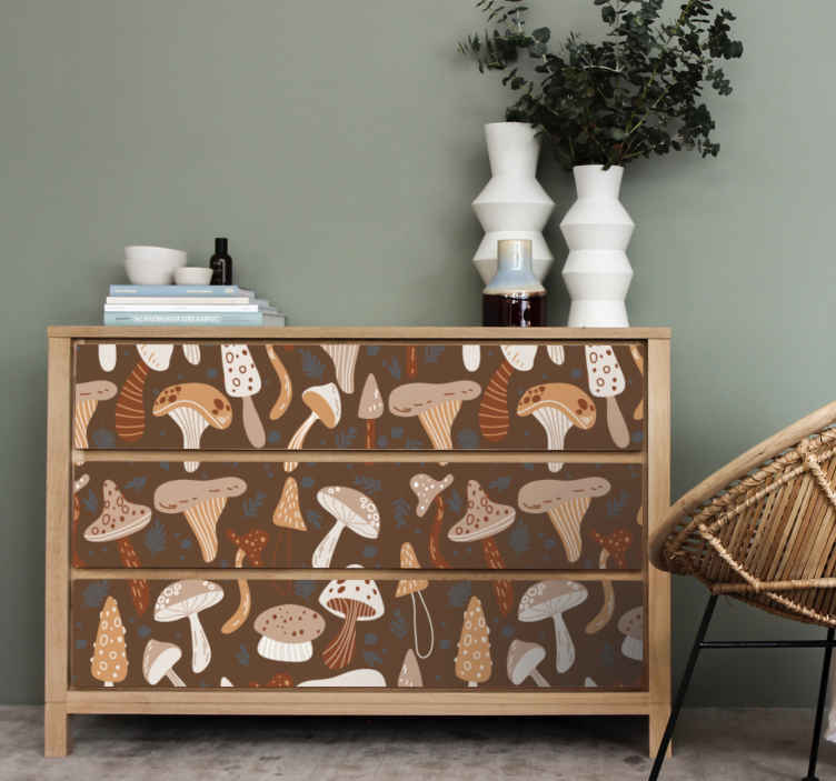 Mushroom composition furniture sticker