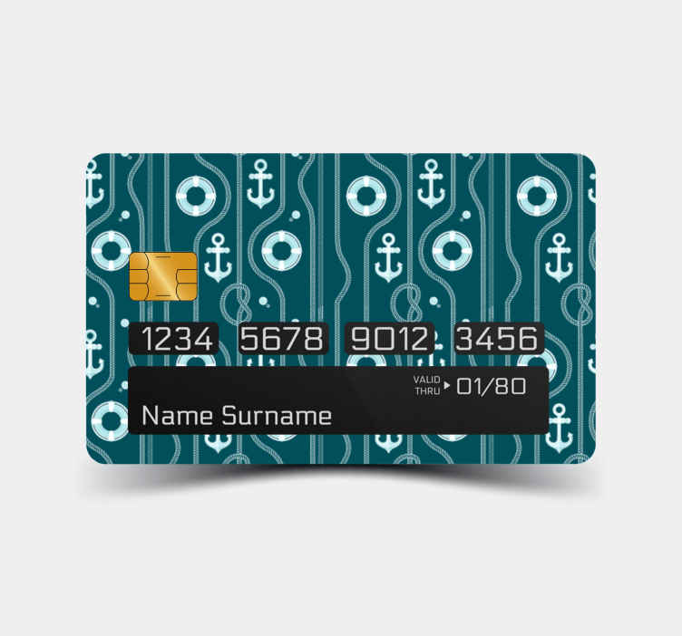 Ankers en cirkels pinpas sticker