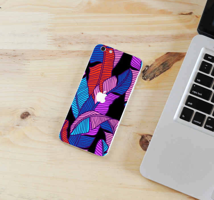 Calcomanía iPhone motivos de hojas vivaces