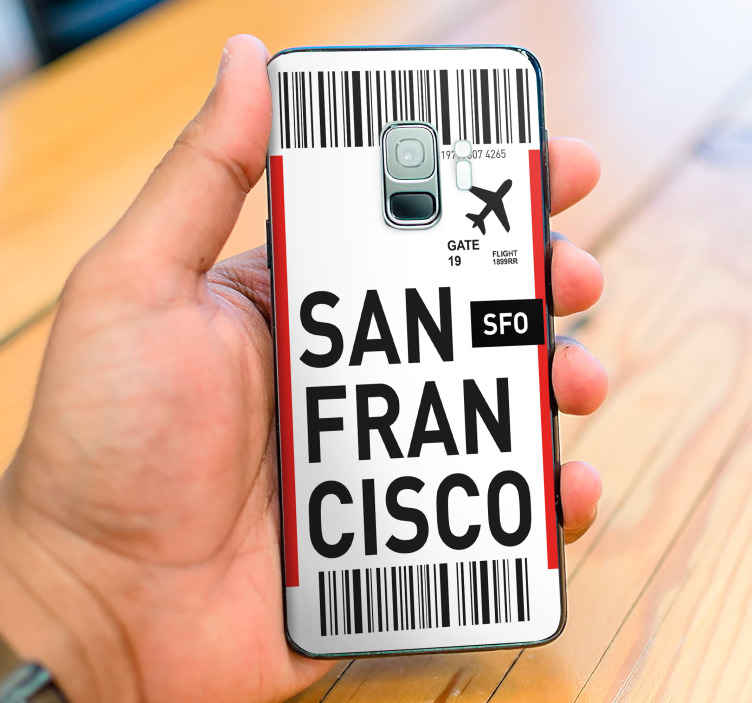 San Francisco pass Samsung stickers