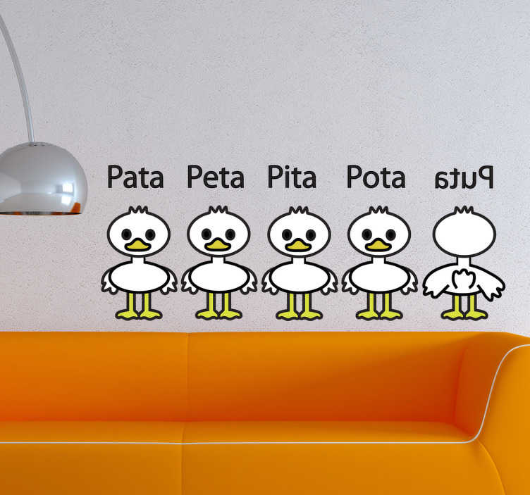 Adhesivo decorativo pata peta - TenVinilo