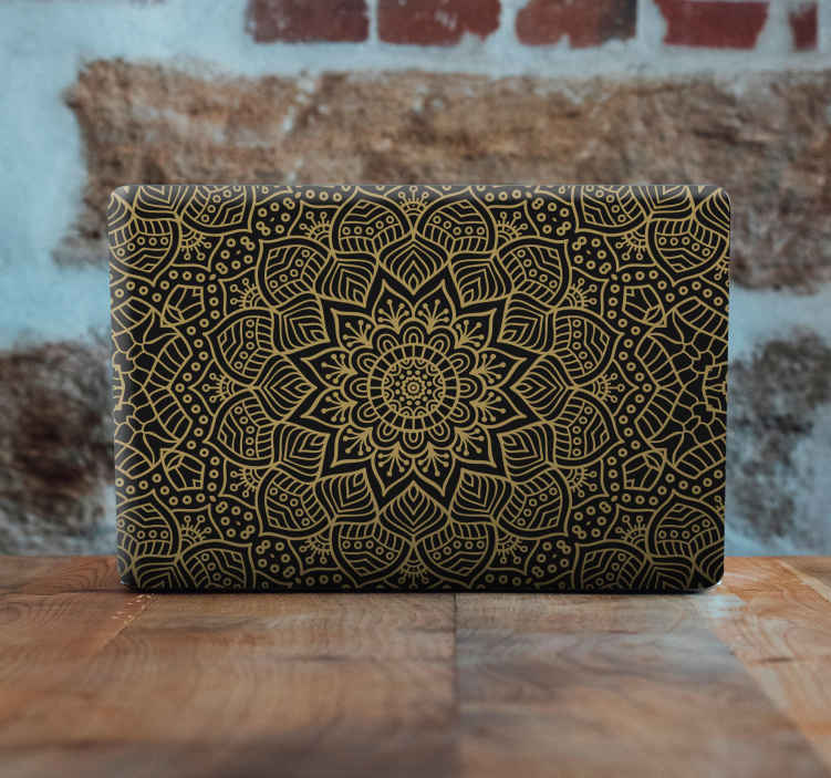 Intricate Mandala Pattern laptop skin