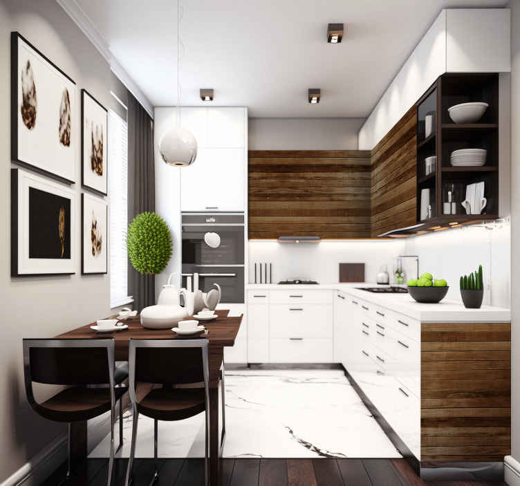 Autocollant pour meuble texture bois - TenStickers