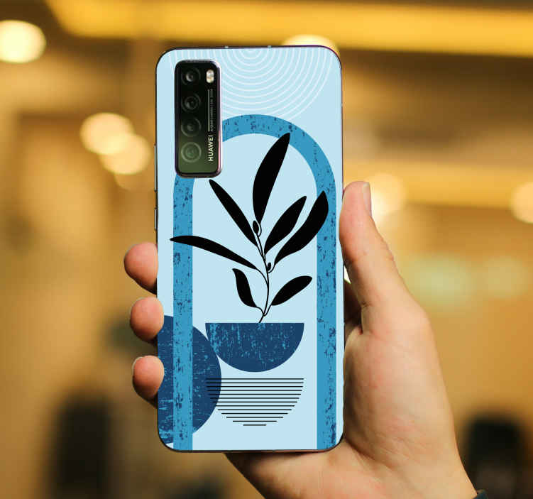 Abstract Plant Design huawei sticker