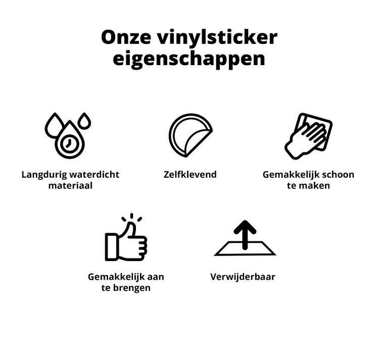 Naamlabel Deursticker - TenStickers