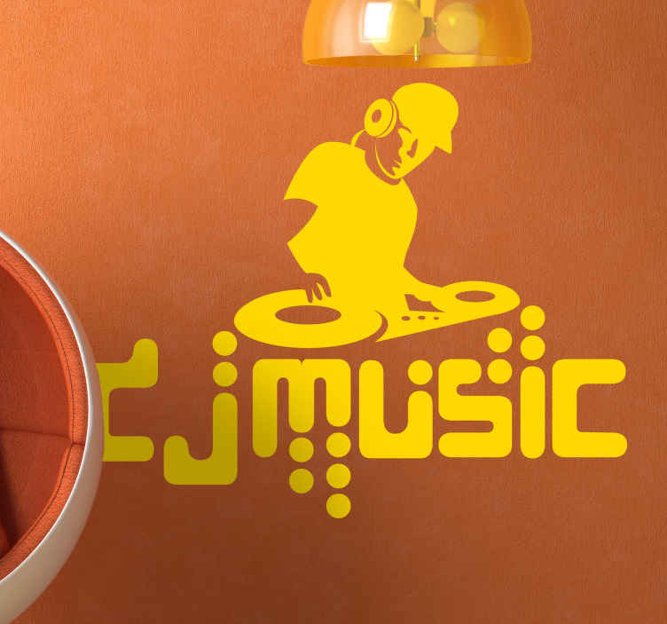 Sticker decorativo DJ music - TenStickers