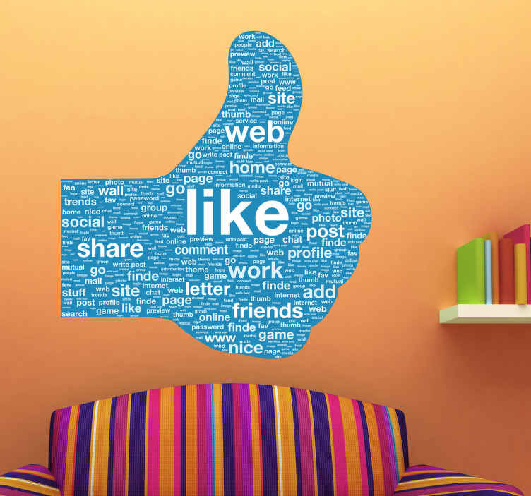 Tommel op medieoverføringsbillede - TenStickers