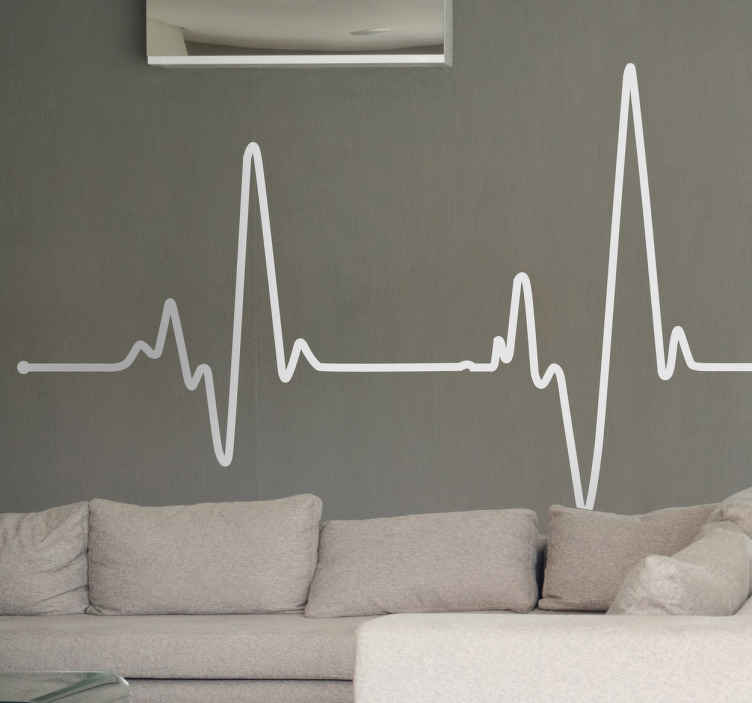 Electrocardiogram Wall Sticker - TenStickers