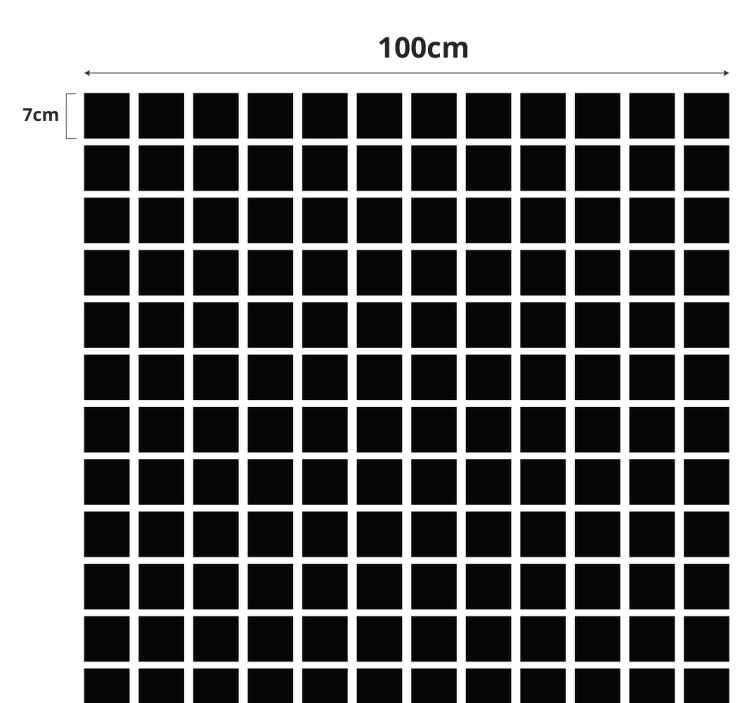 Harmaan neliön asteikko ikkunakalvo