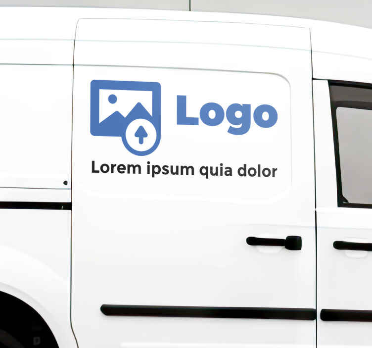 Adesivo per auto testo e logo personalizzati