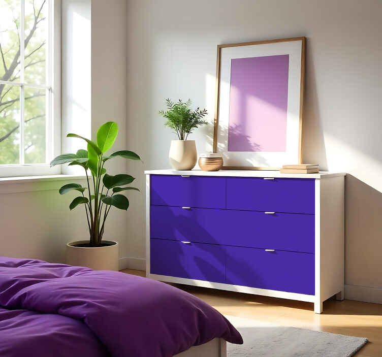 Matte Purple plain sticker