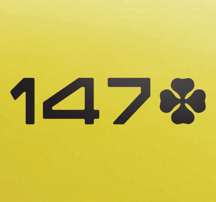 Adhesivo pegatina 147 trébol - TenVinilo