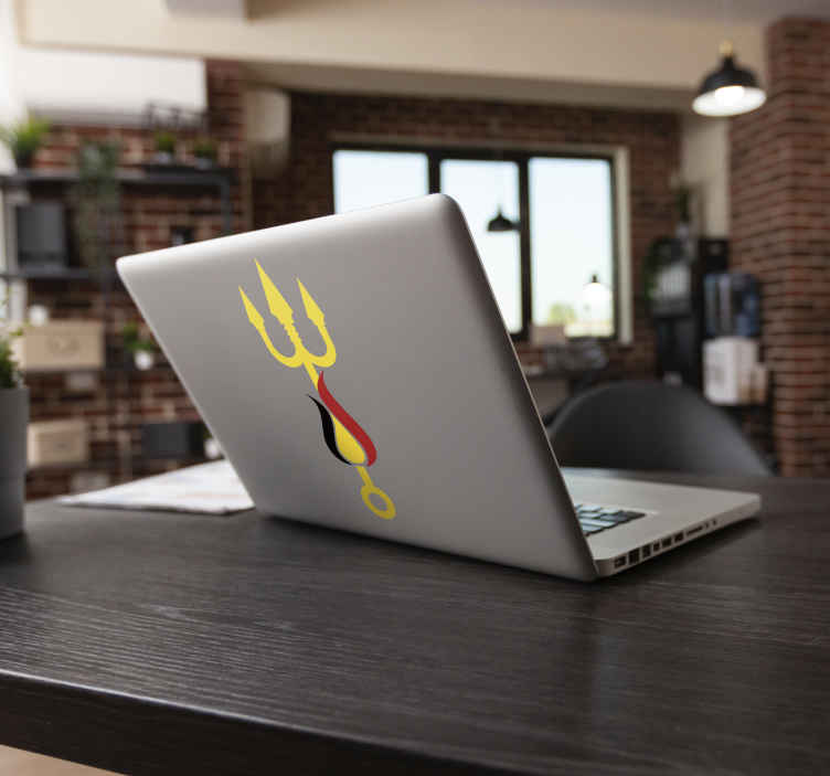 Sticker PC supporter diables rouges - TenStickers