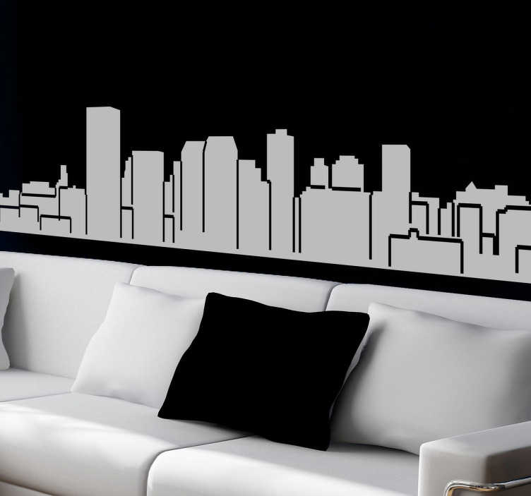 Manchester Skyline Sticker - TenStickers