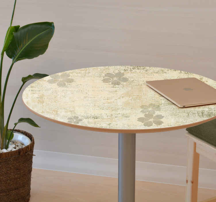 Sticker fleurs et plantes superposition de motifs floraux