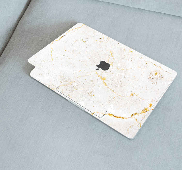 Vinilo pc skin para notebook marmol - TenVinilo