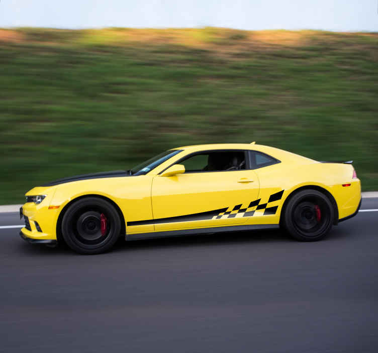 Vinilo para auto franjas laterales - TenVinilo