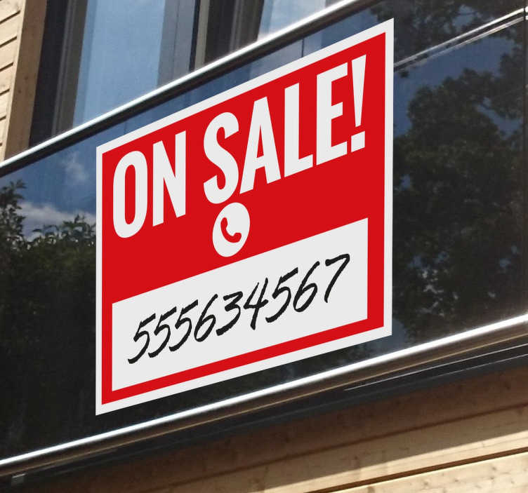 For Sale Sign Sticker - TenStickers