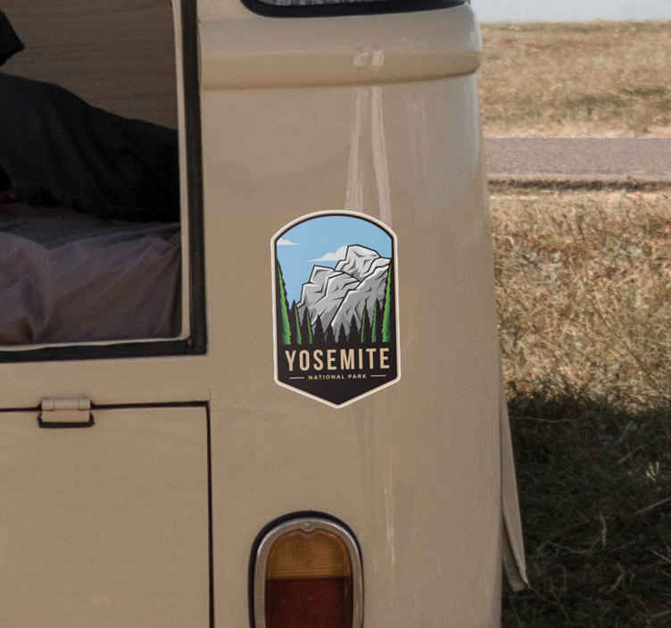 Yosemite National Park decal vintage travel stickers - TenStickers