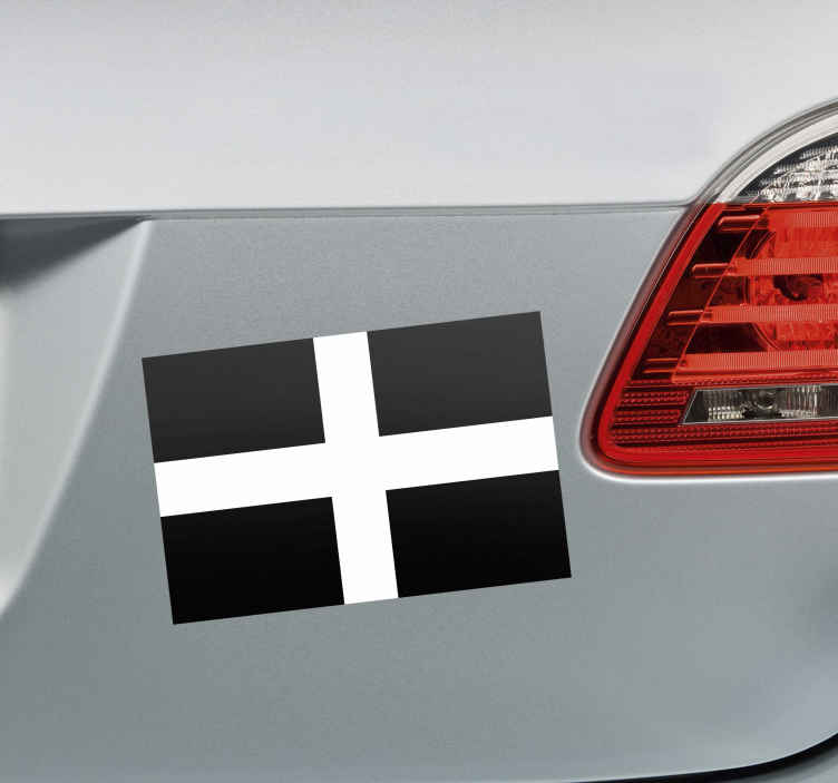 Cornwall flag car window sticker - TenStickers