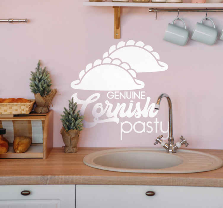 Cornish pasty food wall sticker - TenStickers