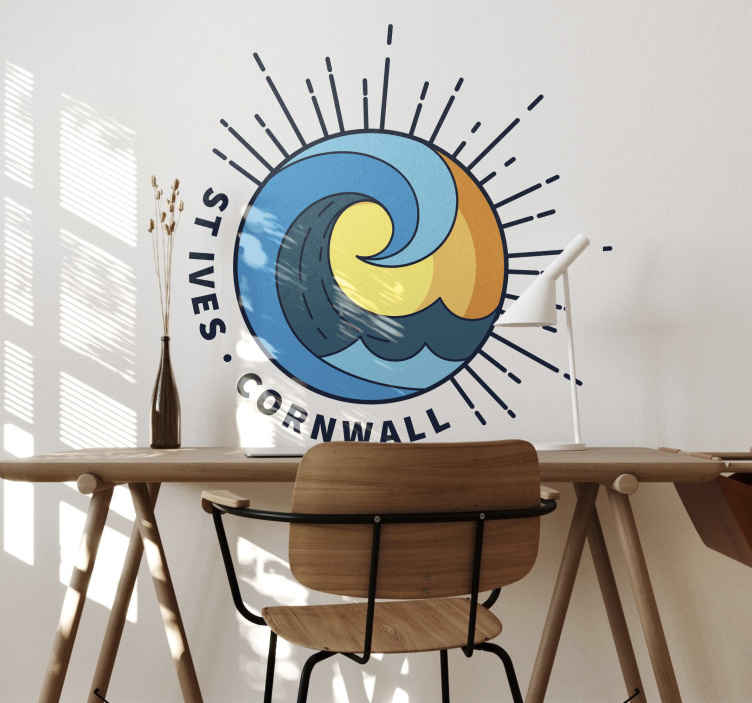 St Ives Cornwall city Sticker - TenStickers