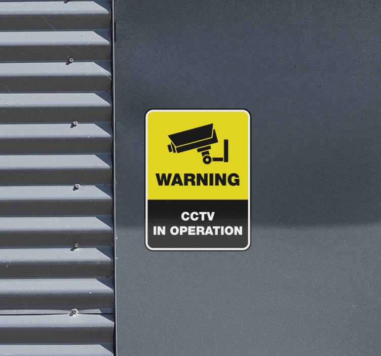 CCTV in operation sticker sign sticker - TenStickers