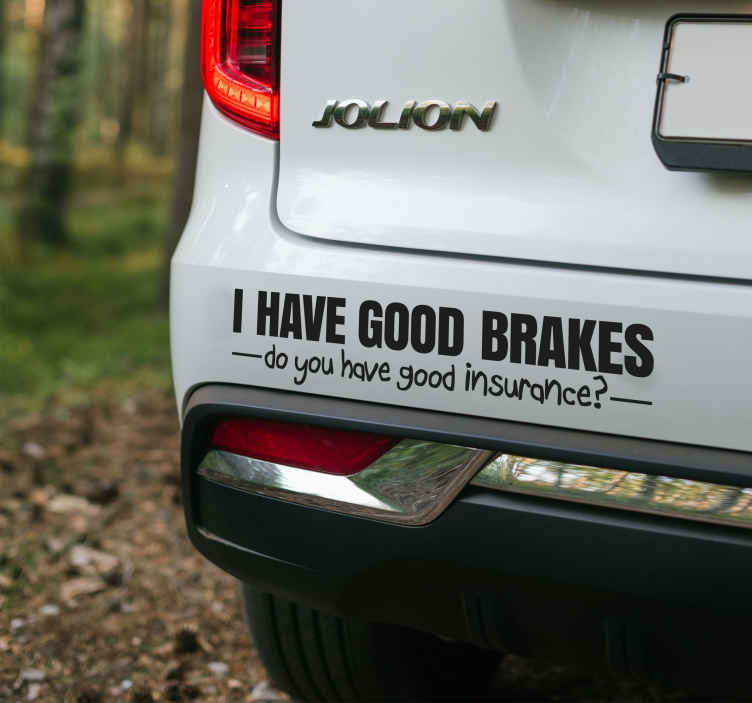 Good brakes auto sticker - TenStickers
