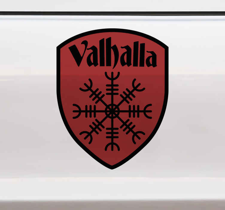 Valhalla shield car window sticker - TenStickers