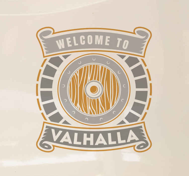 Valhalla car window sticker - TenStickers