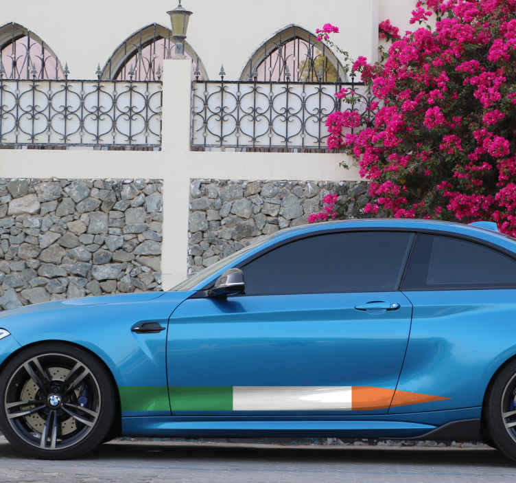 Sticker per auto con bandiera italiana - TenStickers