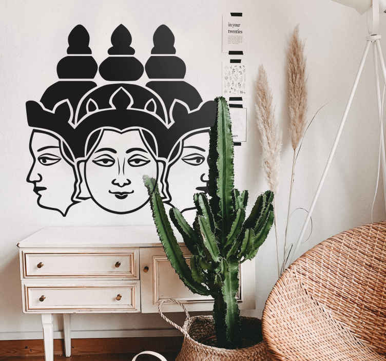 Brahma silhouette wall sticker - TenStickers