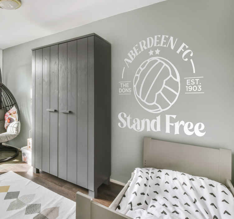 Aberdeen vintage brand football wall sticker - TenStickers