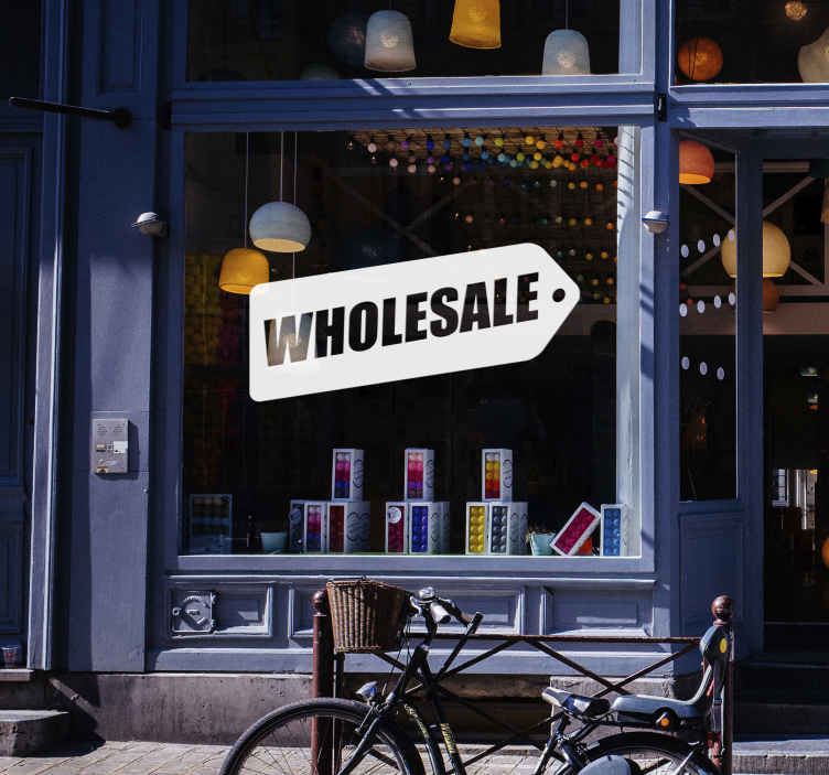 Label Wholesale shop window decal - TenStickers