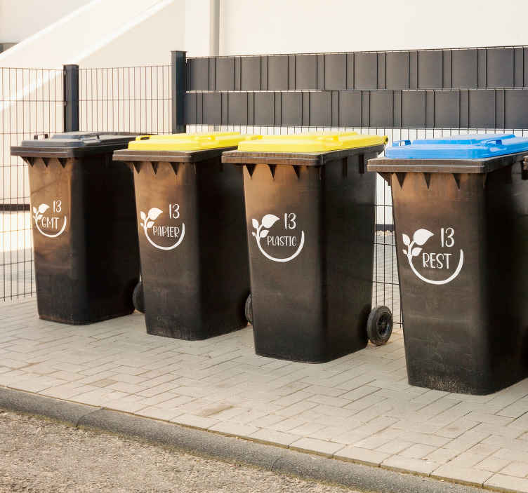 Container sticker set - TenStickers