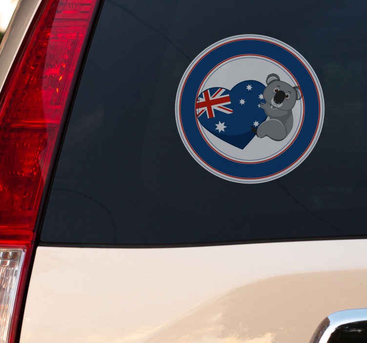Proud Aussie city car Sticker - TenStickers